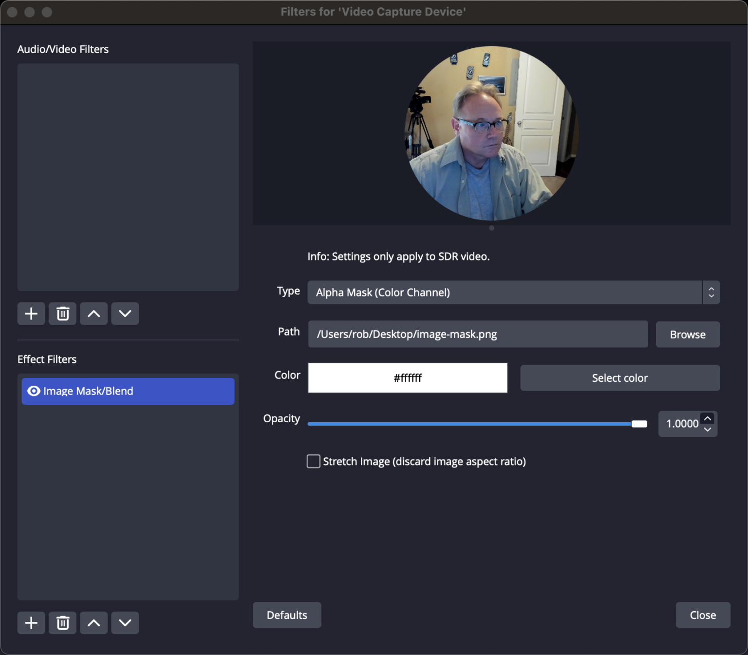 Rounded Webcam in OBS Studio - Registrix